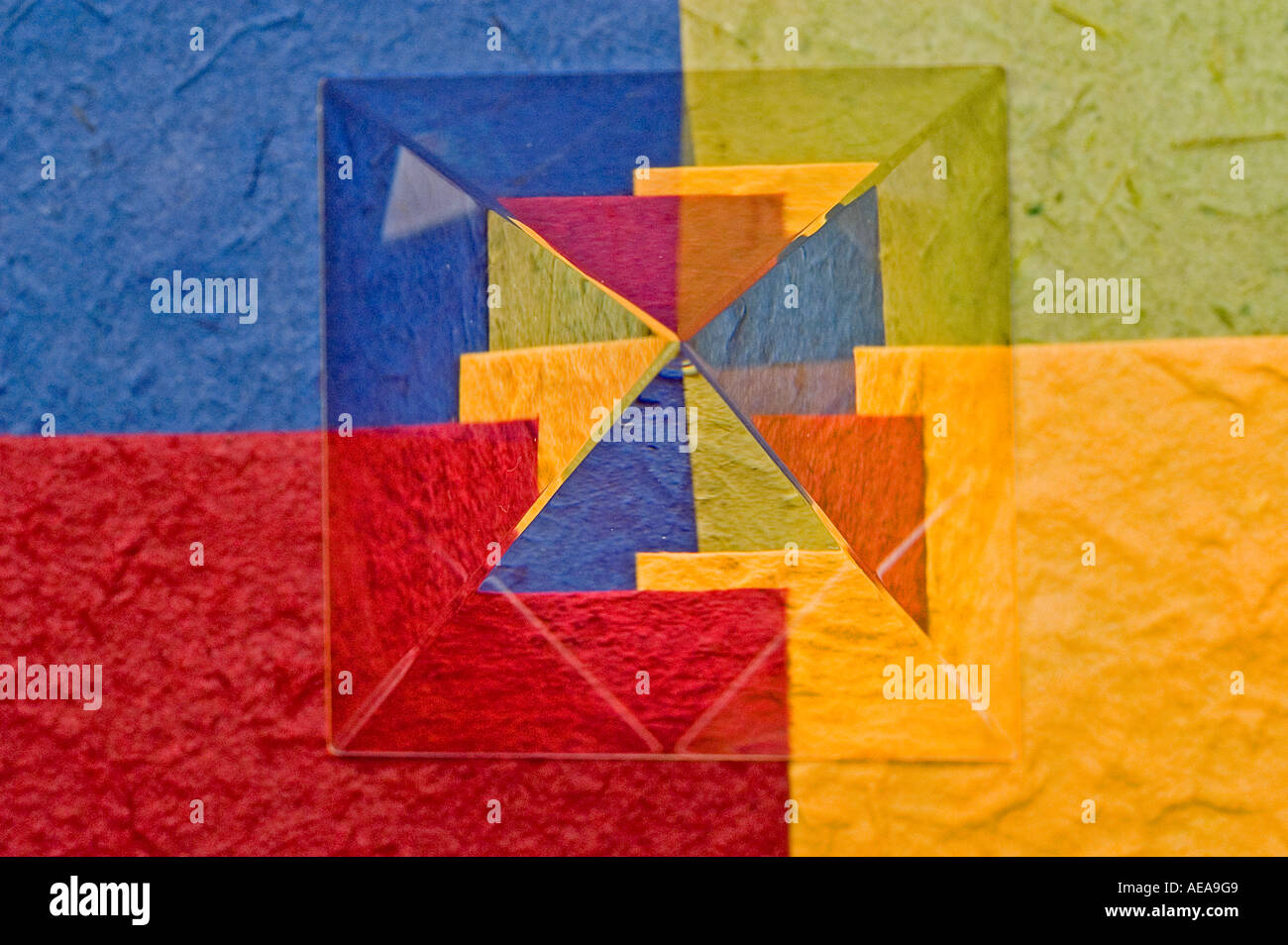 colourful Squares and triangles geometrical shapes and colours Stock ...