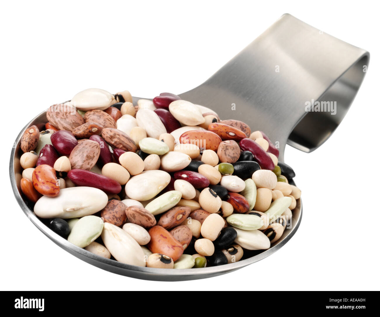 SPOONFUL OF BEAN MIX CUT OUT Stock Photo - Alamy