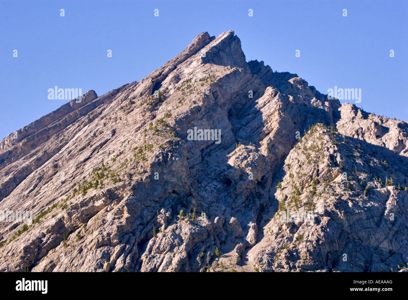 Geological Formation at Lake Minnewanka, Banff National Park, Canada ...