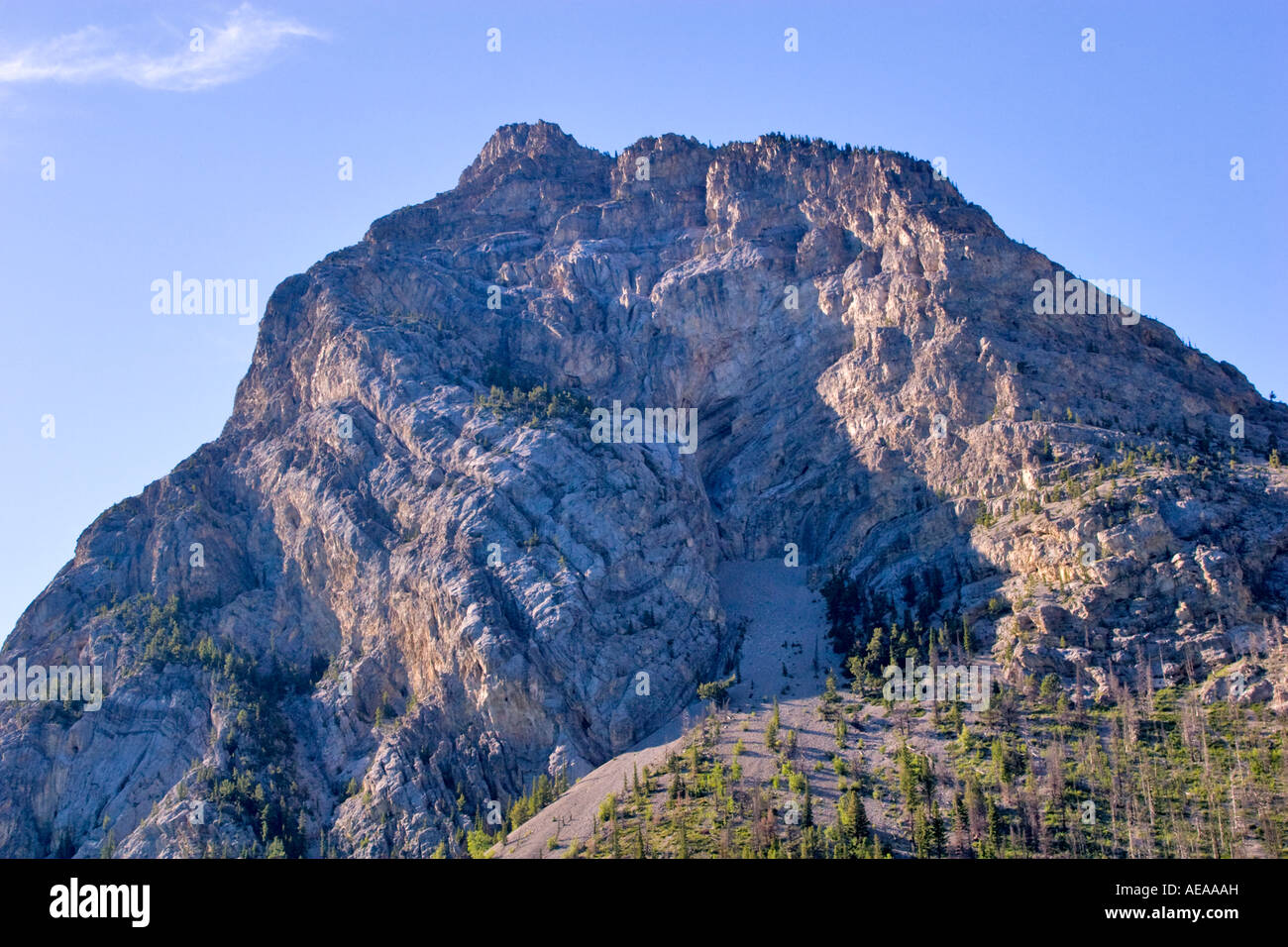 Geological Formation at Lake Minnewanka, Banff National Park, Canada ...