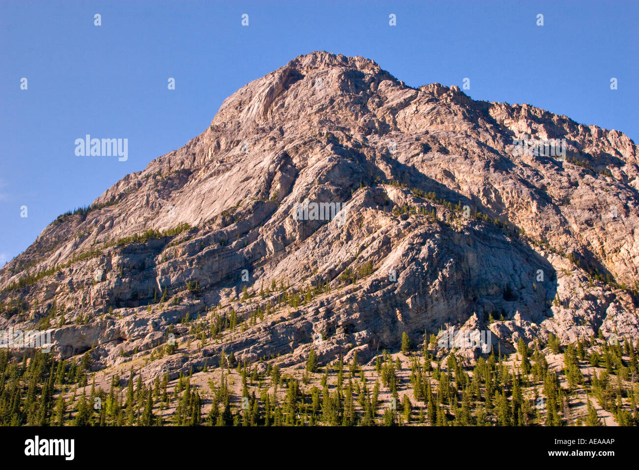 Geological Formation at Lake Minnewanka, Banff National Park, Canada ...
