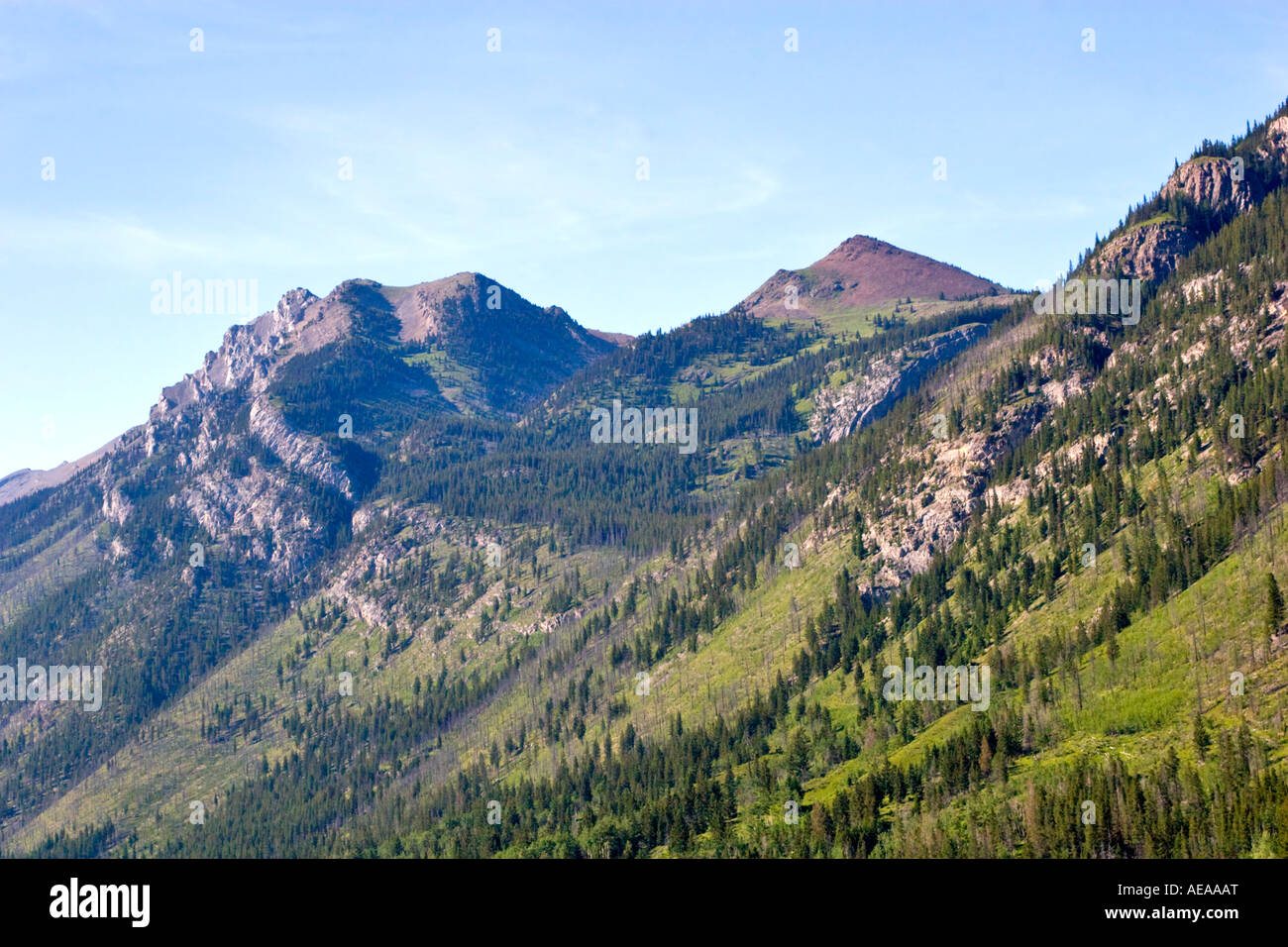 Geological Formations and Mountain Meadows at Lake Minnewanka, Banff ...