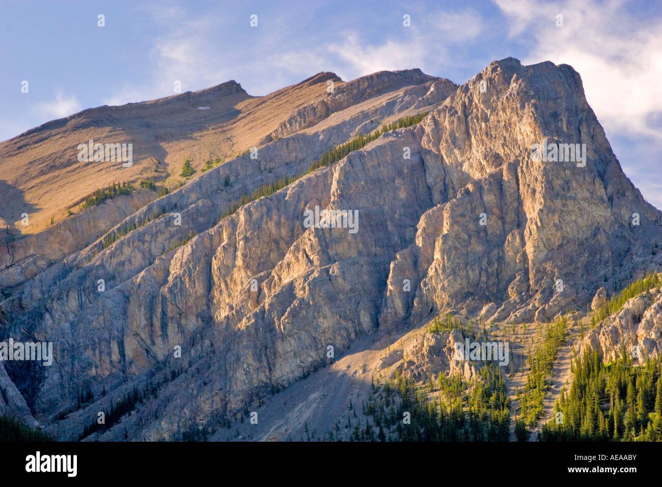 Geological Formation at Lake Minnewanka, Banff National Park, Canada ...