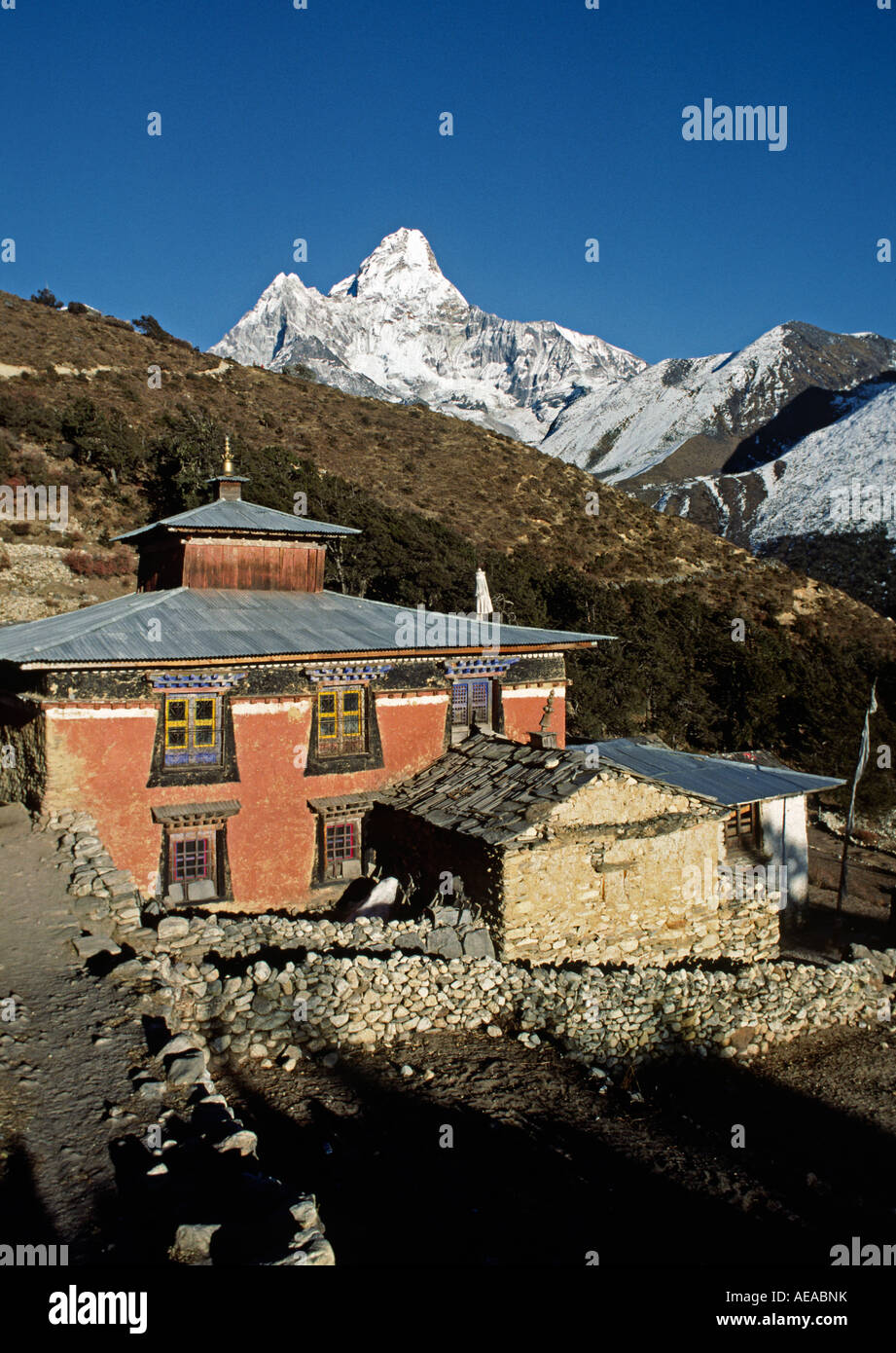 Pangboche monastery hi-res stock photography and images - Alamy