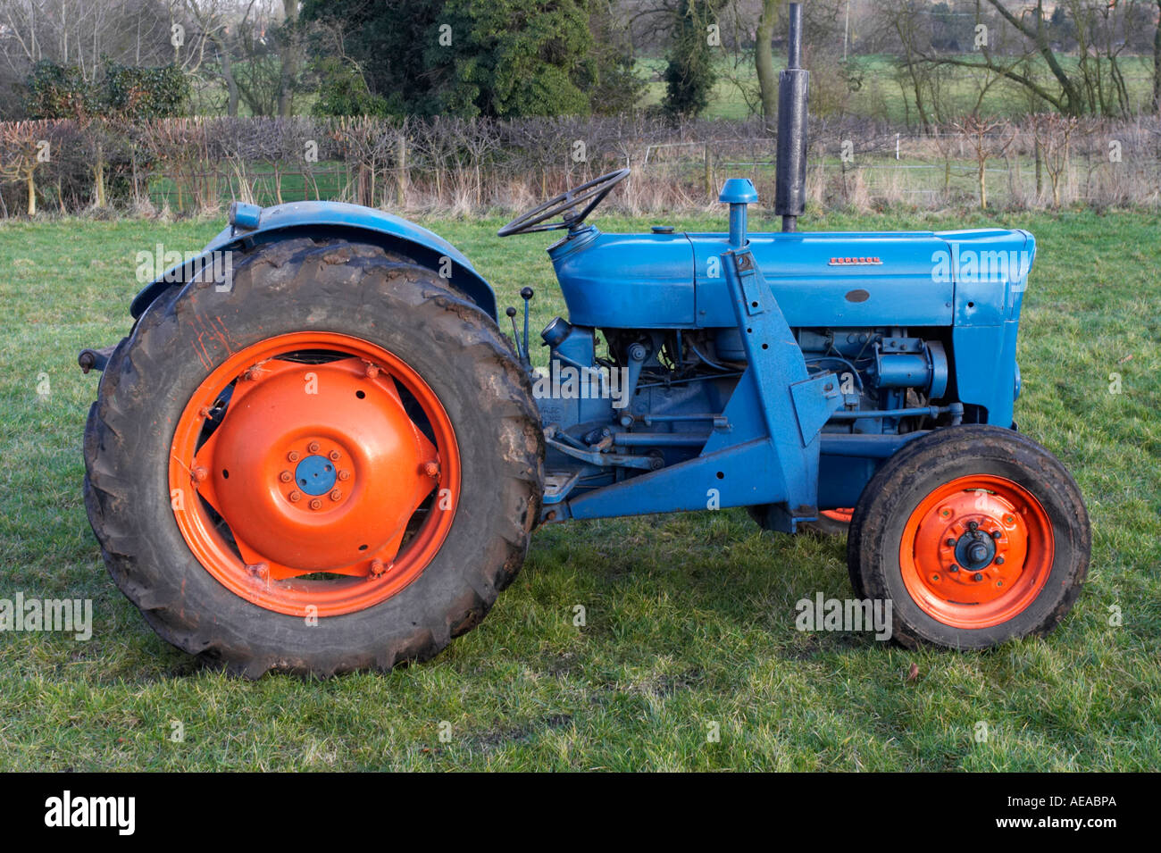 Blue fordson dexta tractor hi-res stock photography and images - Alamy