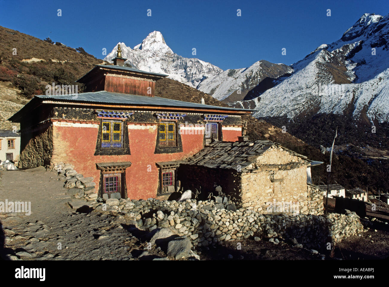 Pangboche monastery hi-res stock photography and images - Alamy