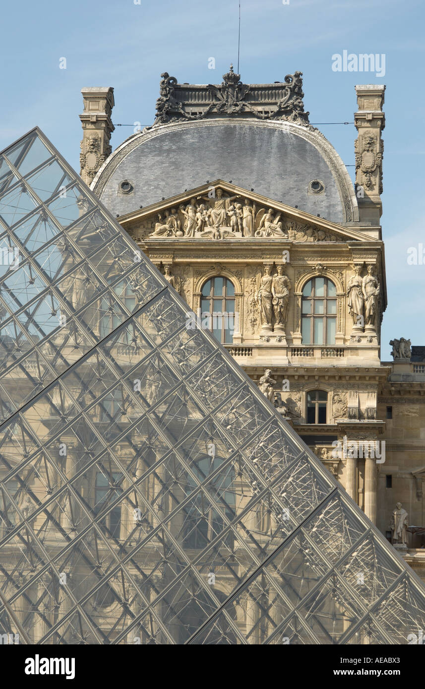 Glass pyramid, The Louvre, Paris, France Stock Photo - Alamy