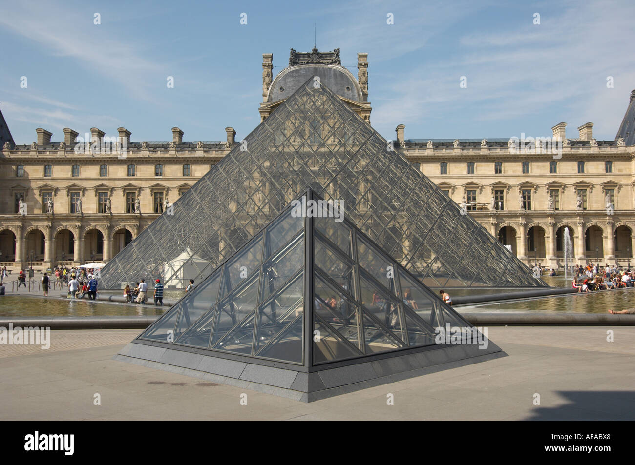 Glass pyramid, The Louvre, Paris, France Stock Photo - Alamy
