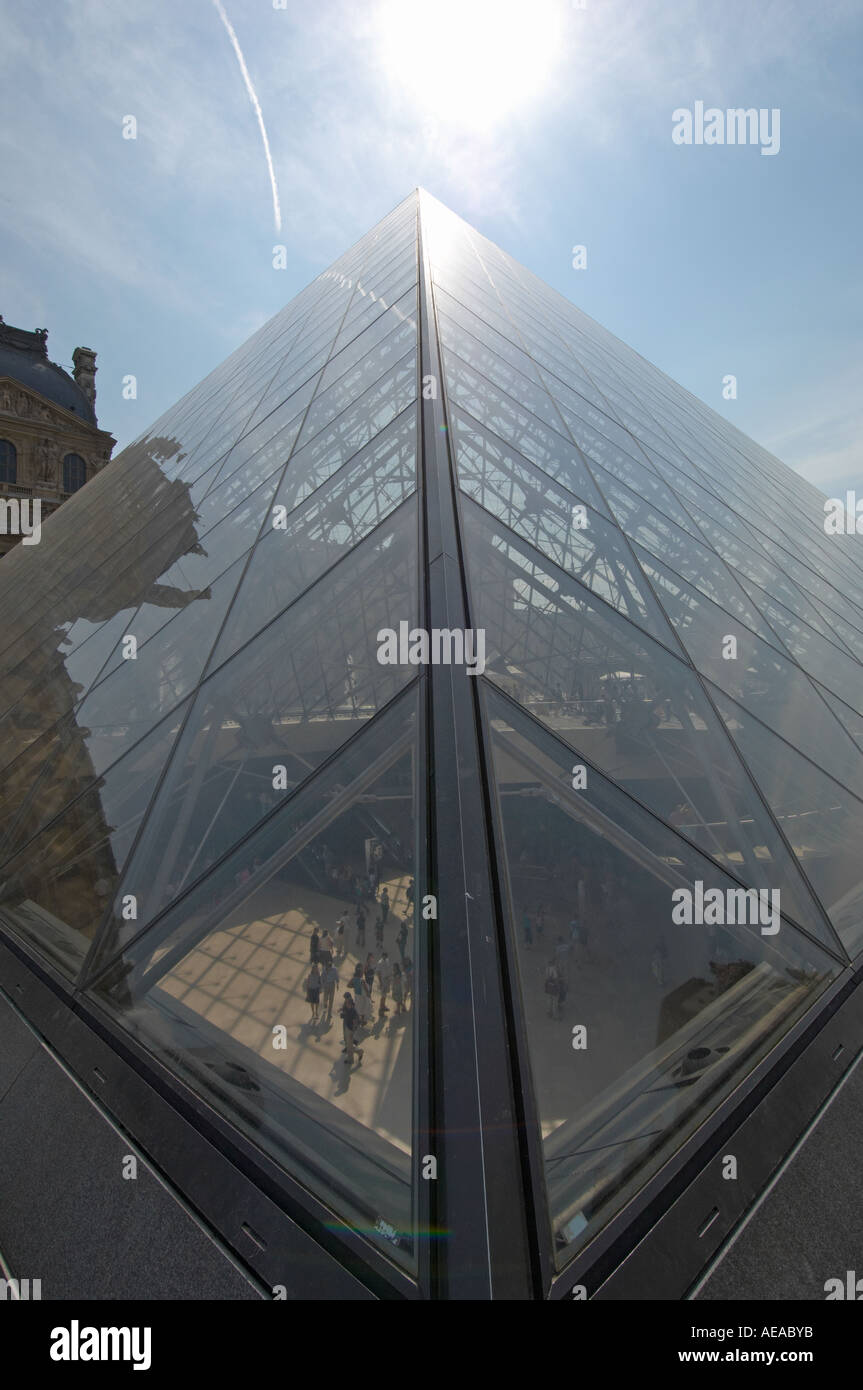 Glass pyramid, The Louvre, Paris, France Stock Photo - Alamy