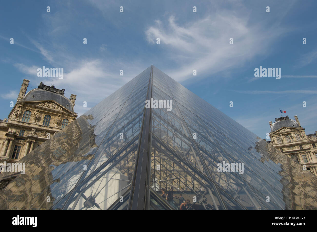 Glass pyramid, The Louvre, Paris, France Stock Photo - Alamy