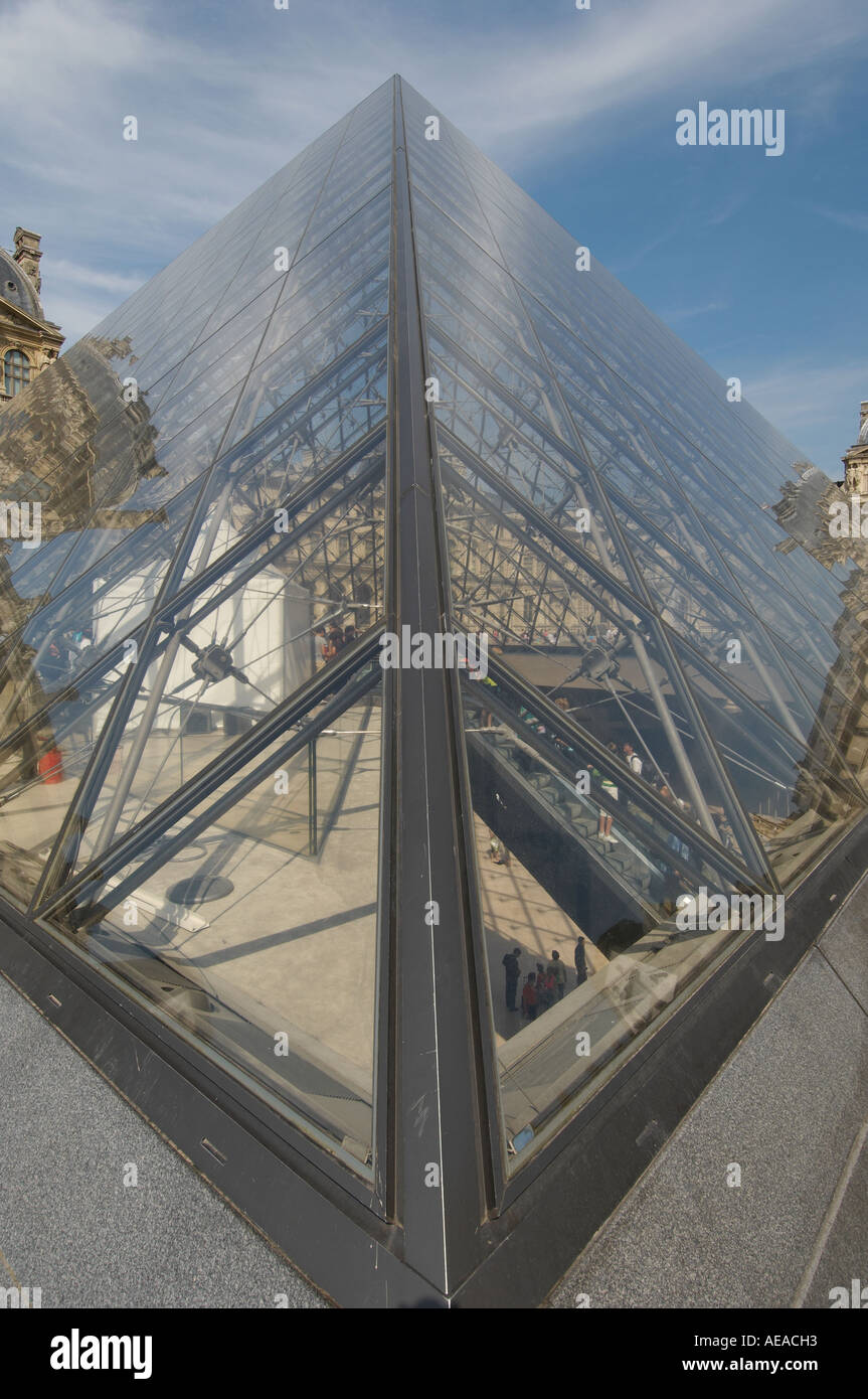 Glass pyramid, The Louvre, Paris, France Stock Photo - Alamy