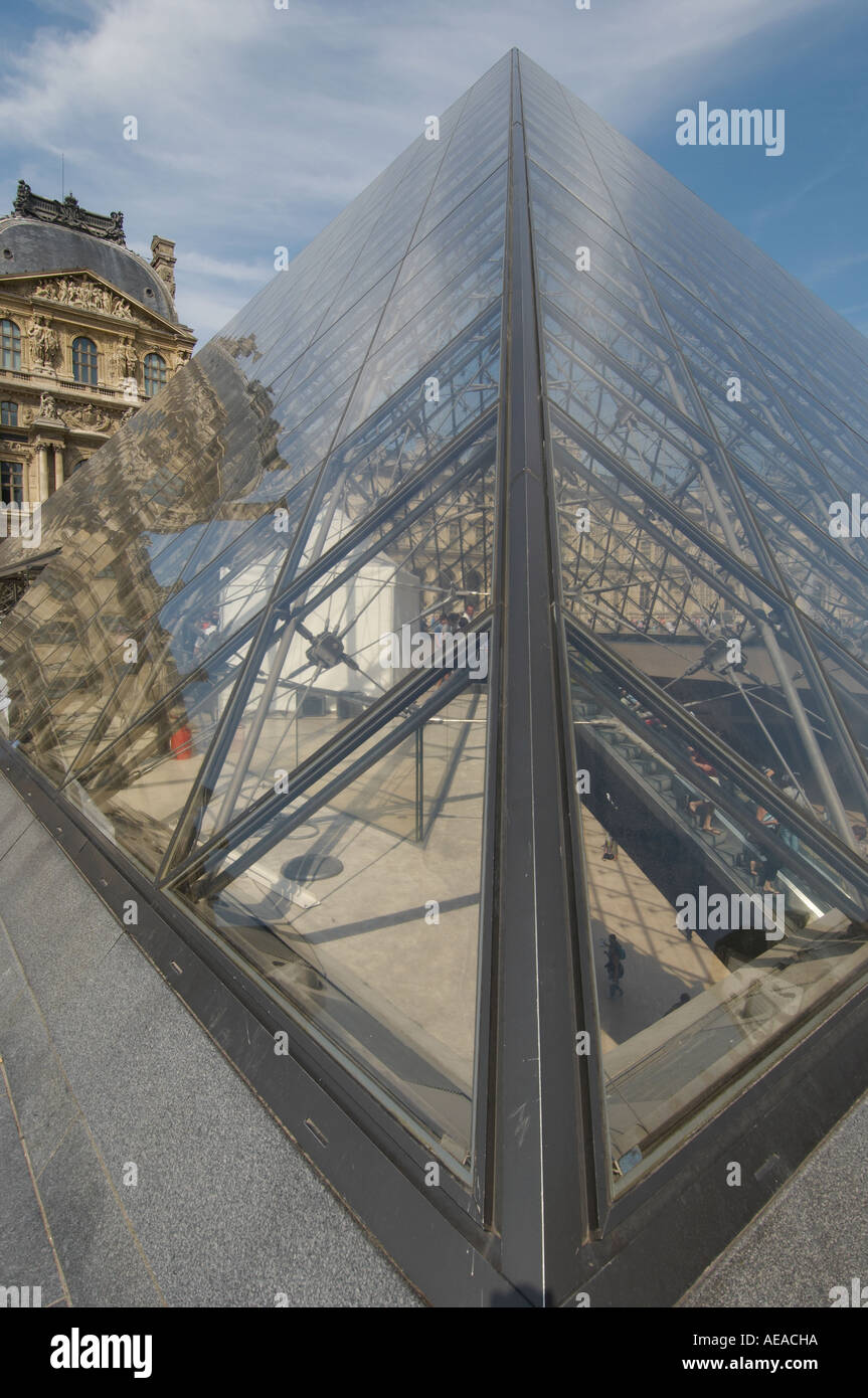 Glass pyramid, The Louvre, Paris, France Stock Photo - Alamy