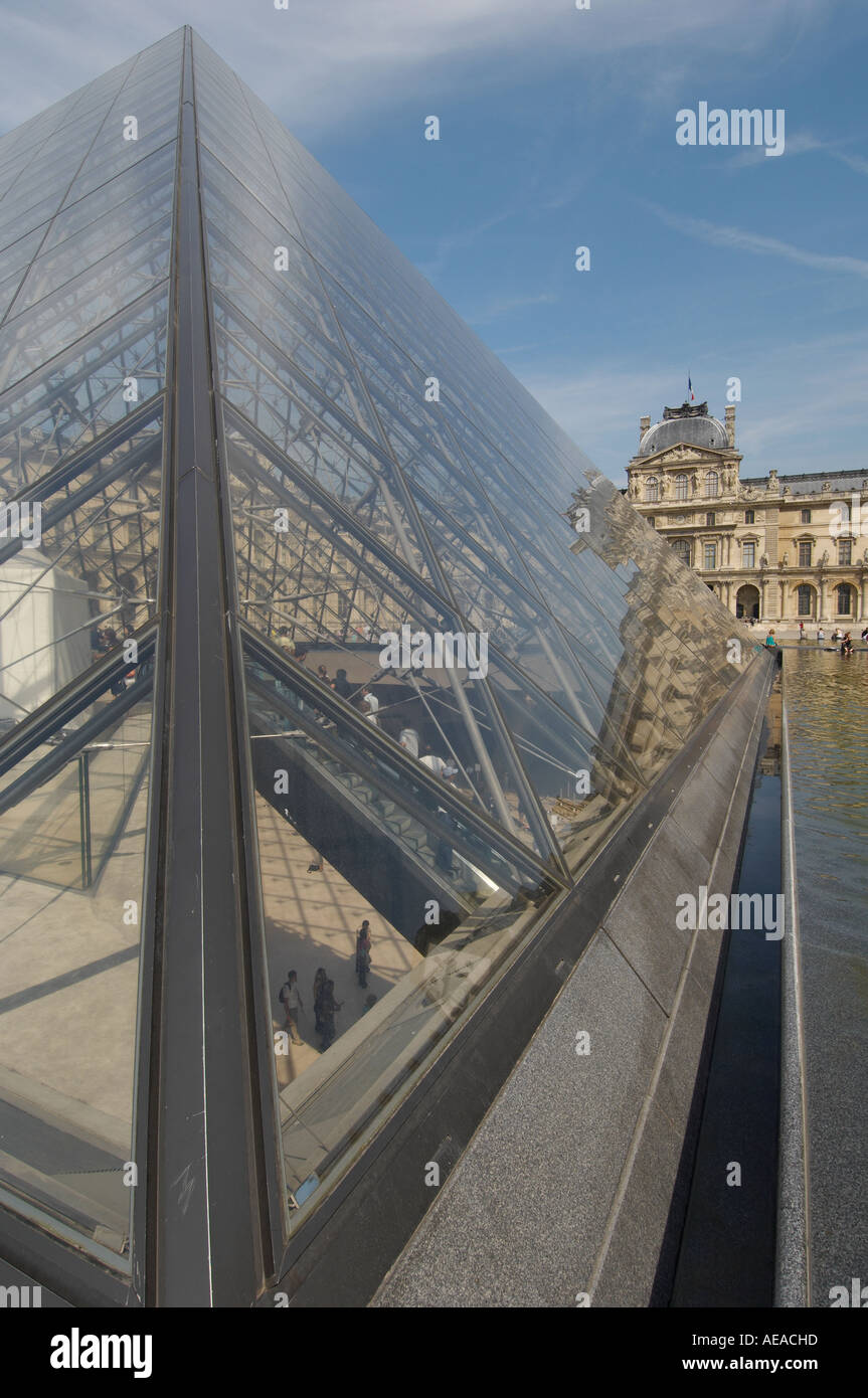 Glass pyramid, The Louvre, Paris, France Stock Photo - Alamy