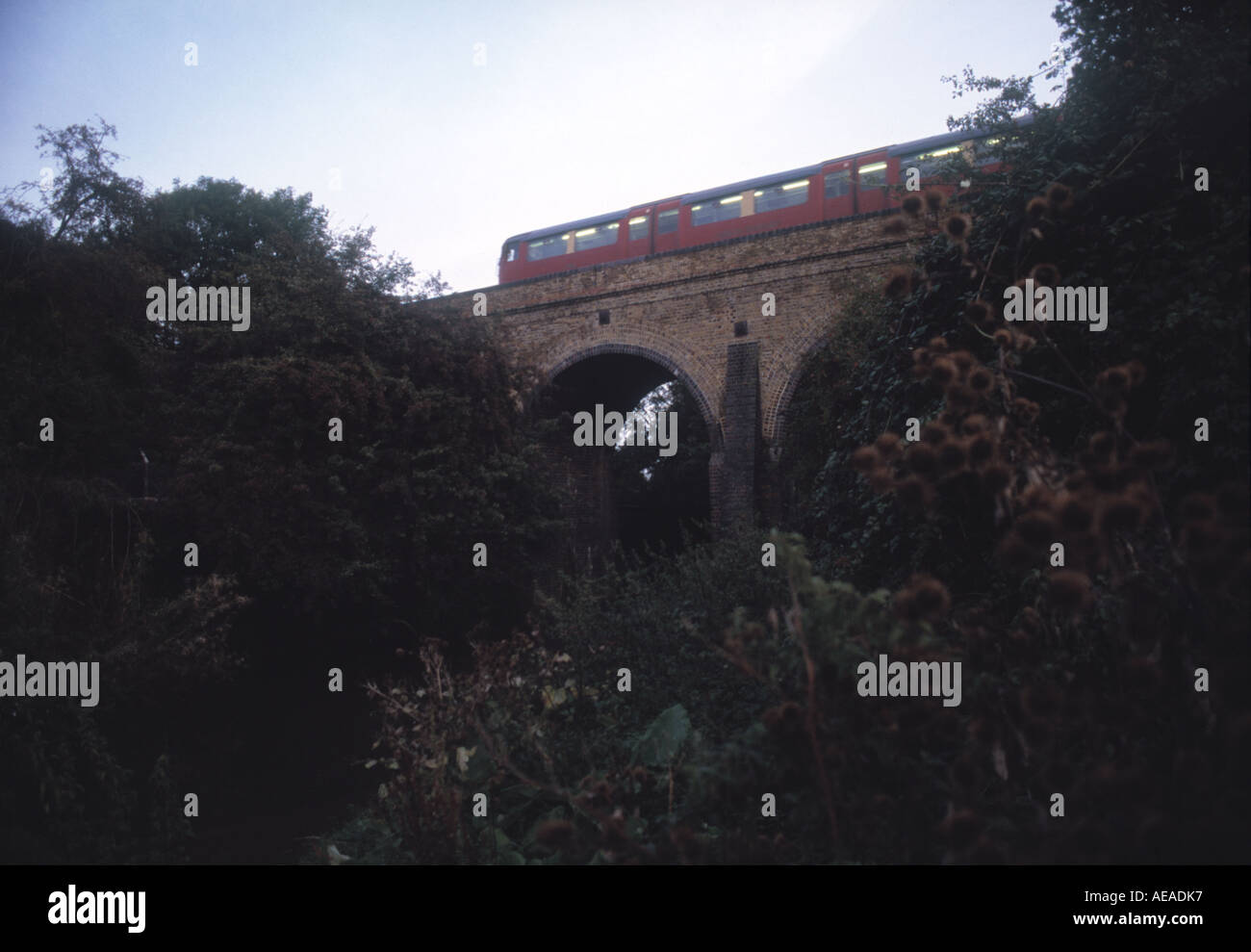 Central line tube train epping hi-res stock photography and images - Alamy