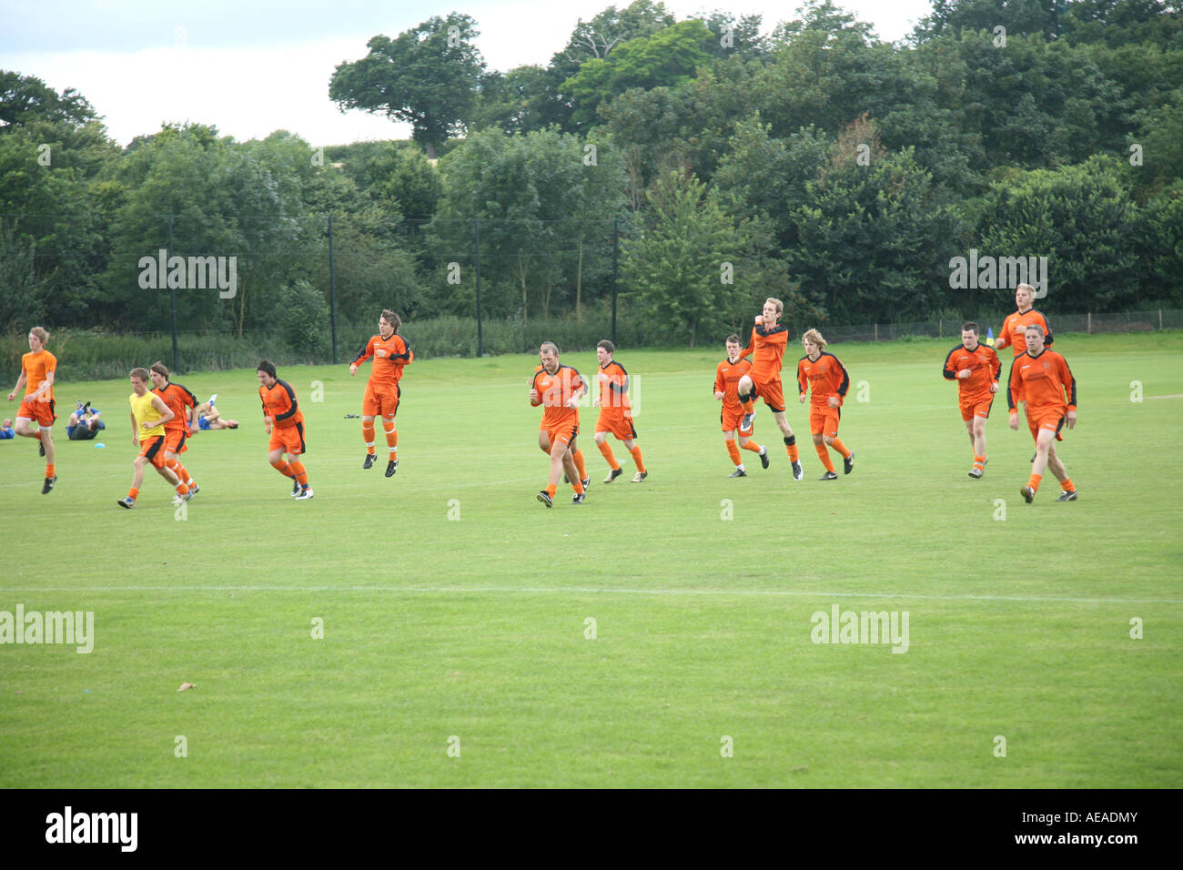 Ware football team practice Stock Photo - Alamy