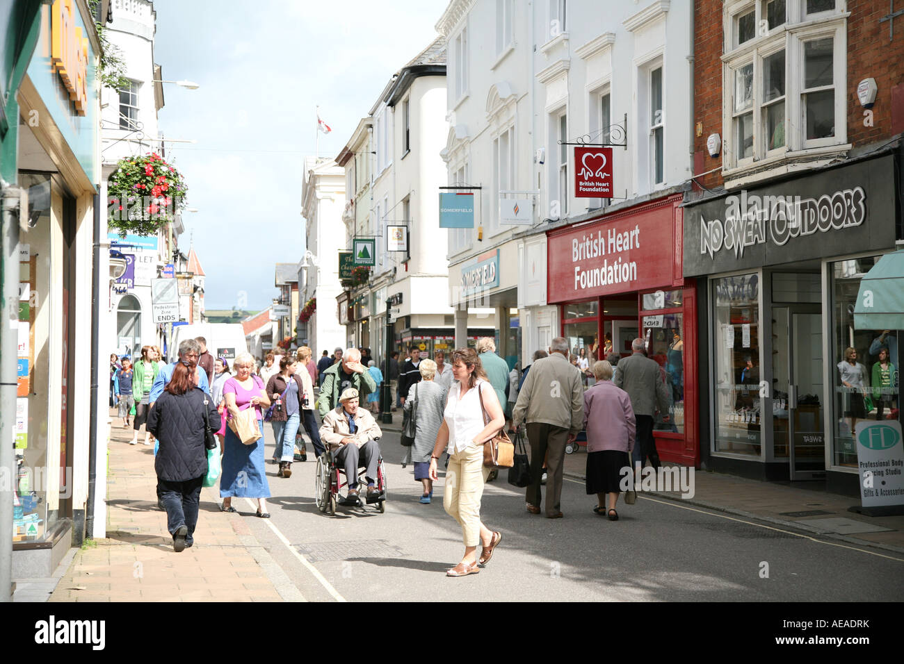 barnstaple high street Stock Photo - Alamy