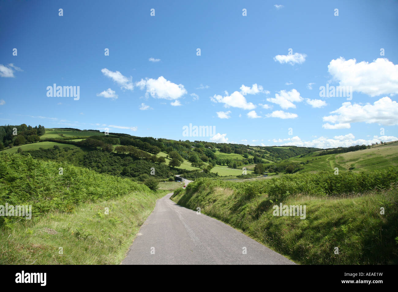 landscape photo of landacre in exmoor Stock Photo - Alamy