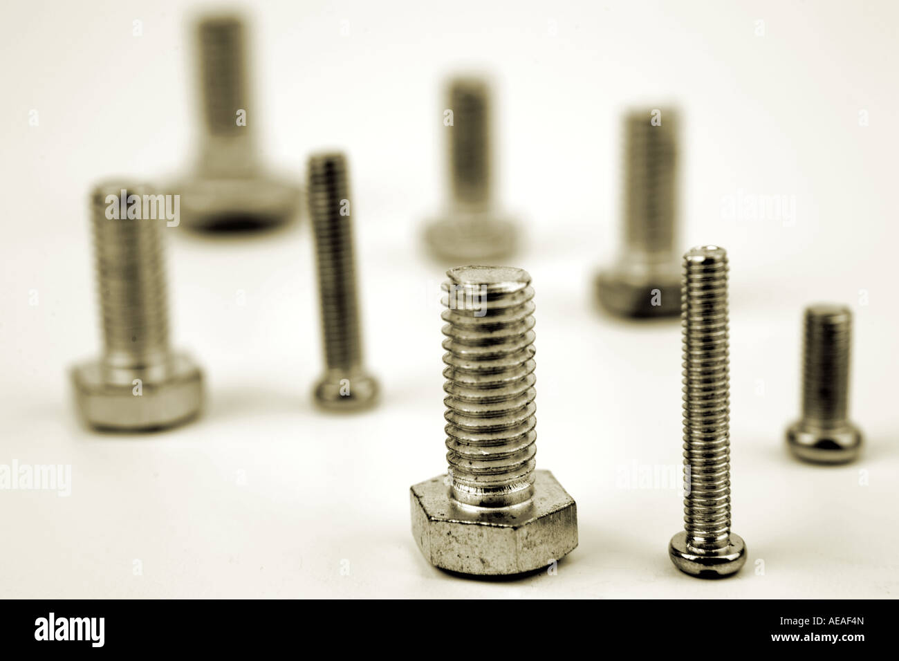 Various size bolts Stock Photo - Alamy