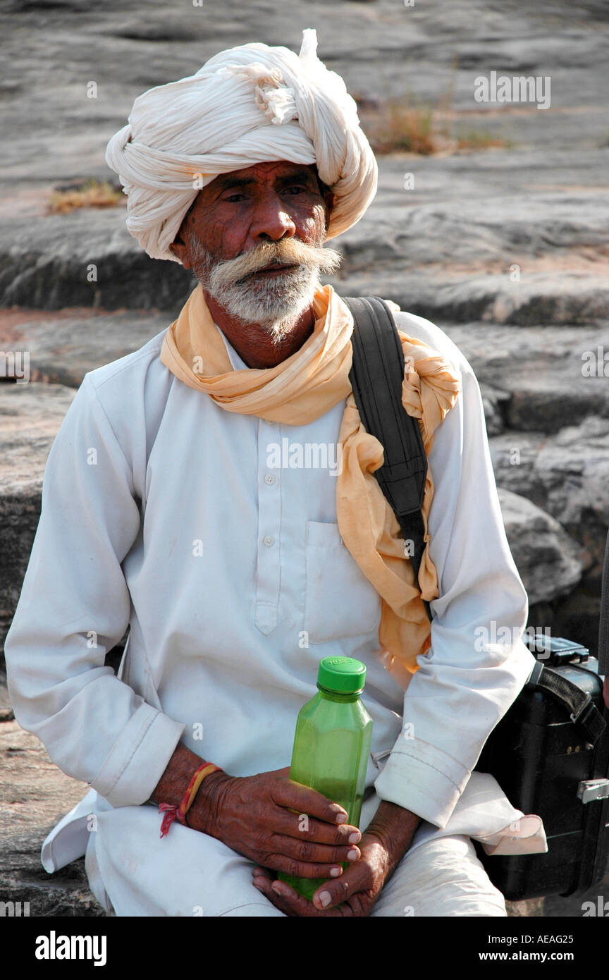 Rajasthani tour guide rural Rajasthan India Stock Photo - Alamy