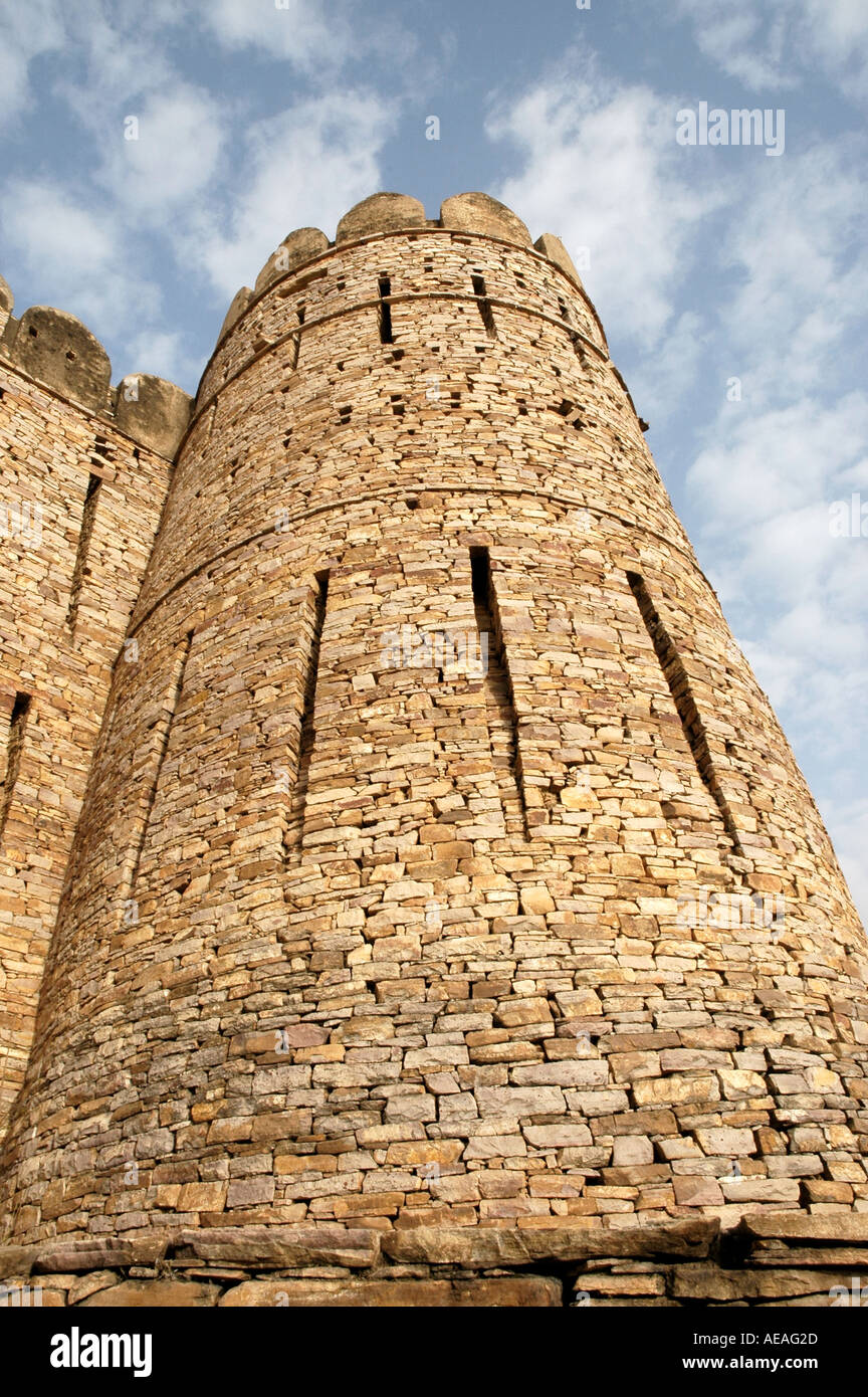 Fort ramparts Ramathra Rajasthan India Stock Photo - Alamy