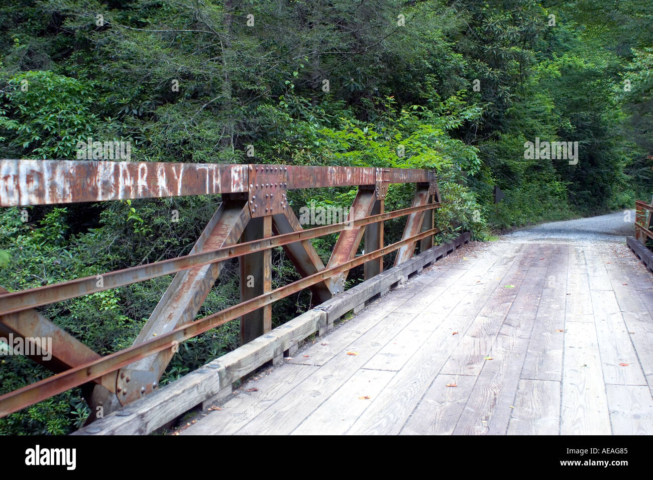 Bridge made famous in movie Deliverance over Nantahala River North ...