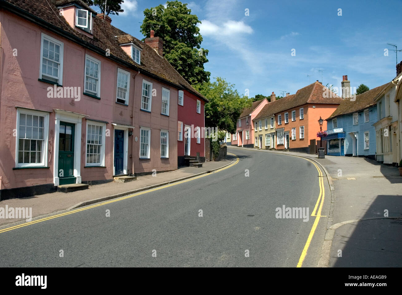 Watling Street Thaxted Essex England Stock Photo - Alamy