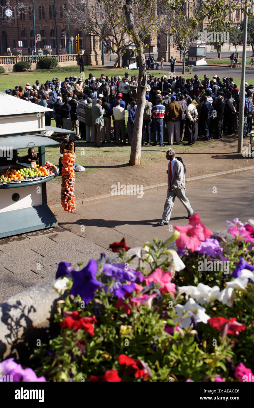 Meeting at Pretoria Church Square Stock Photo - Alamy