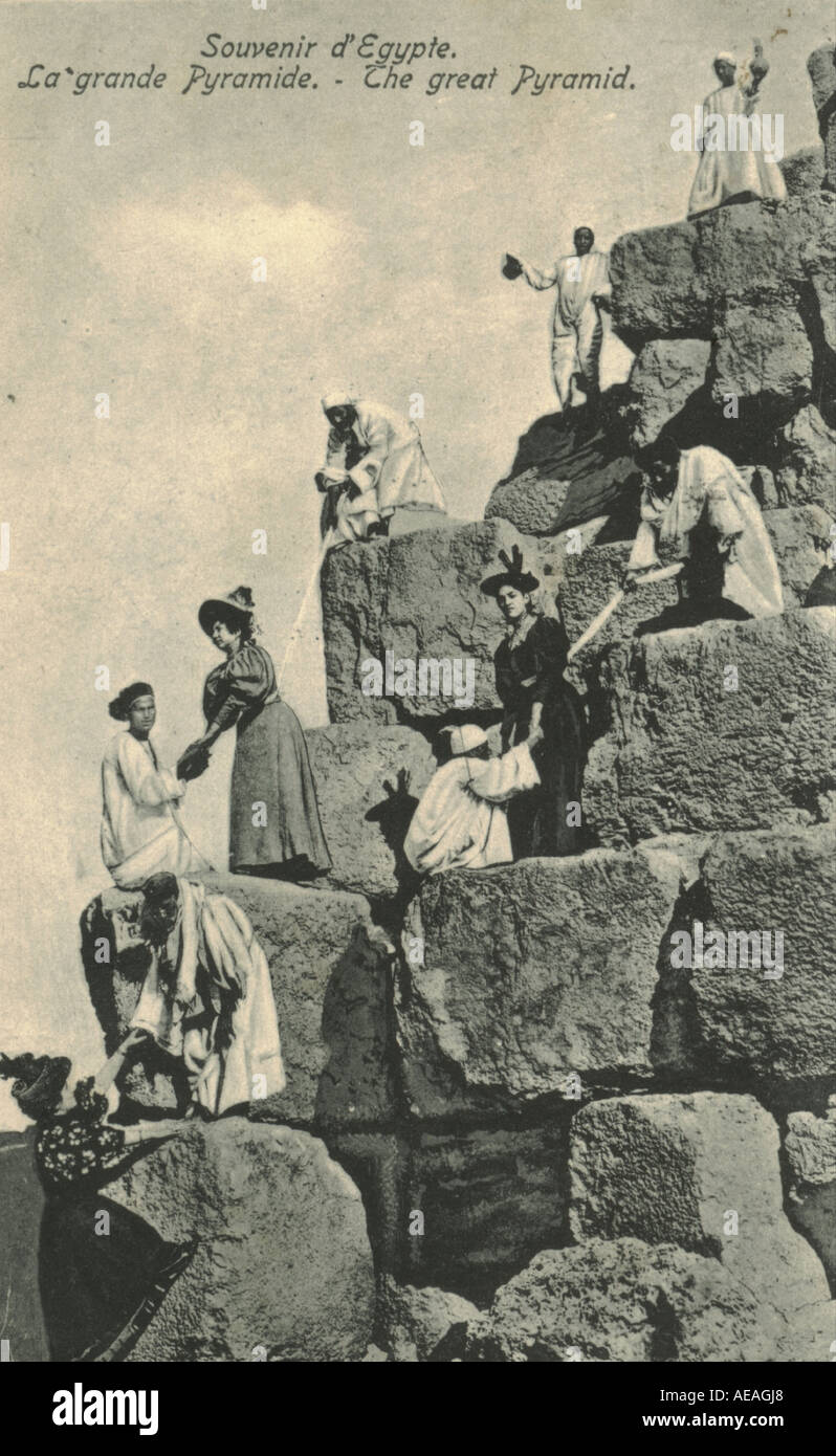 Climbing great pyramid egypt hi-res stock photography and images - Alamy