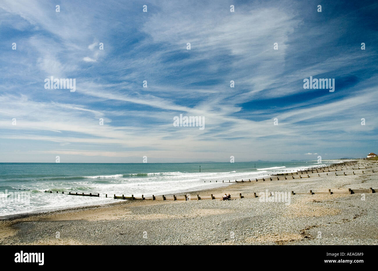 Tywyn Beach Gwynedd North Wales Stock Photo - Alamy