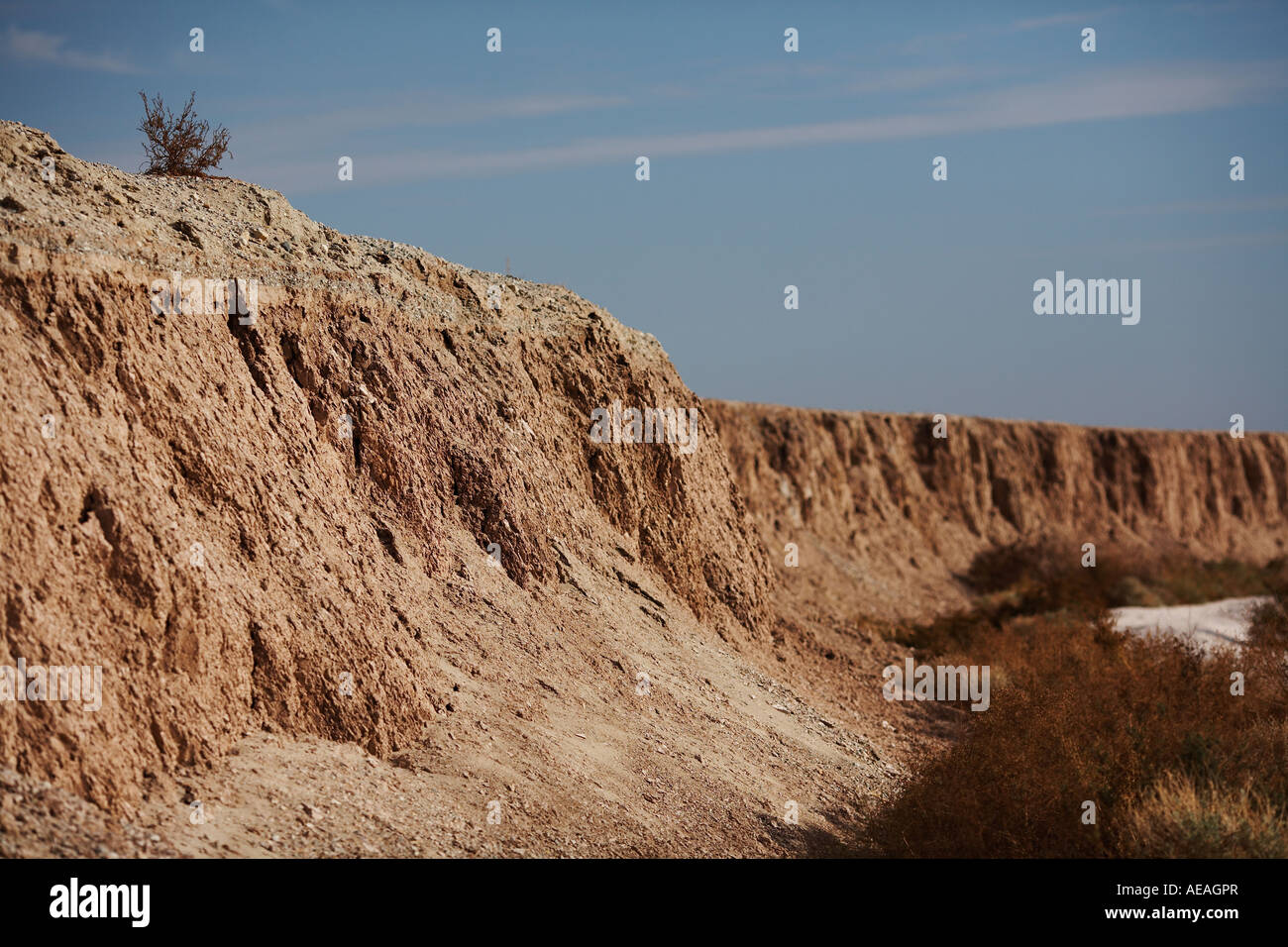Lake Erosion at The Salton Sea National Wildlife Refuge Westmorland ...