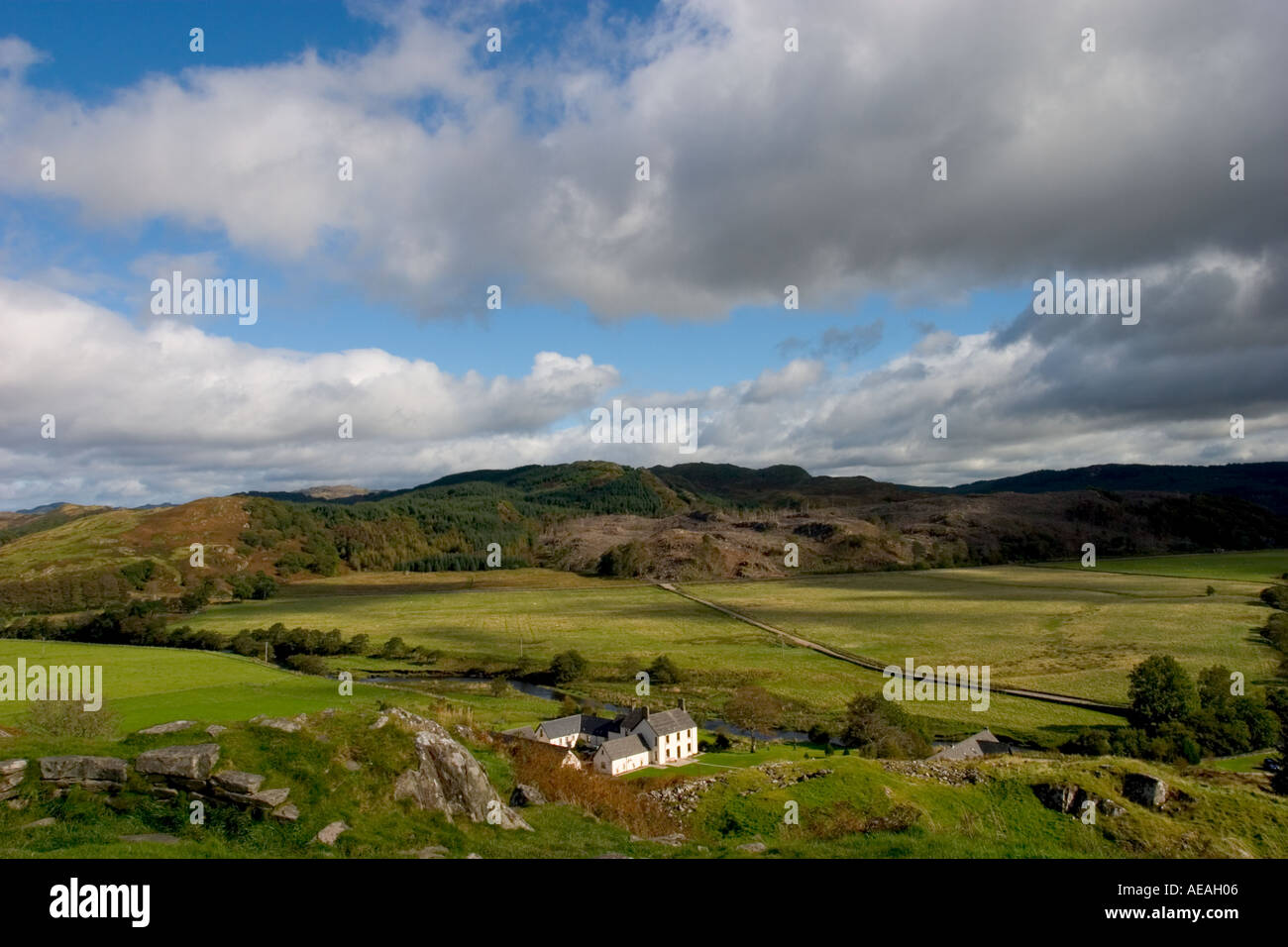 View from Dunadd 2 Stock Photo - Alamy