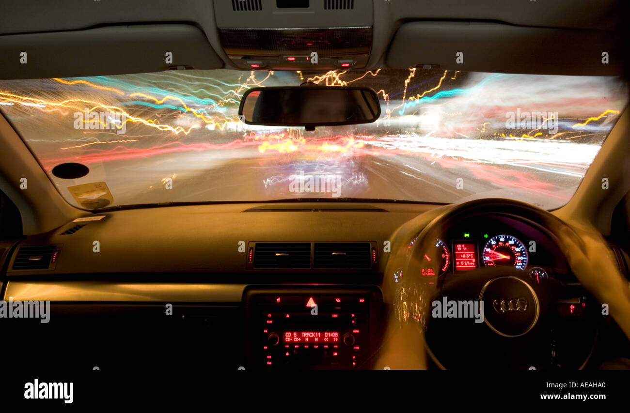 Driving at night hi-res stock photography and images - Alamy
