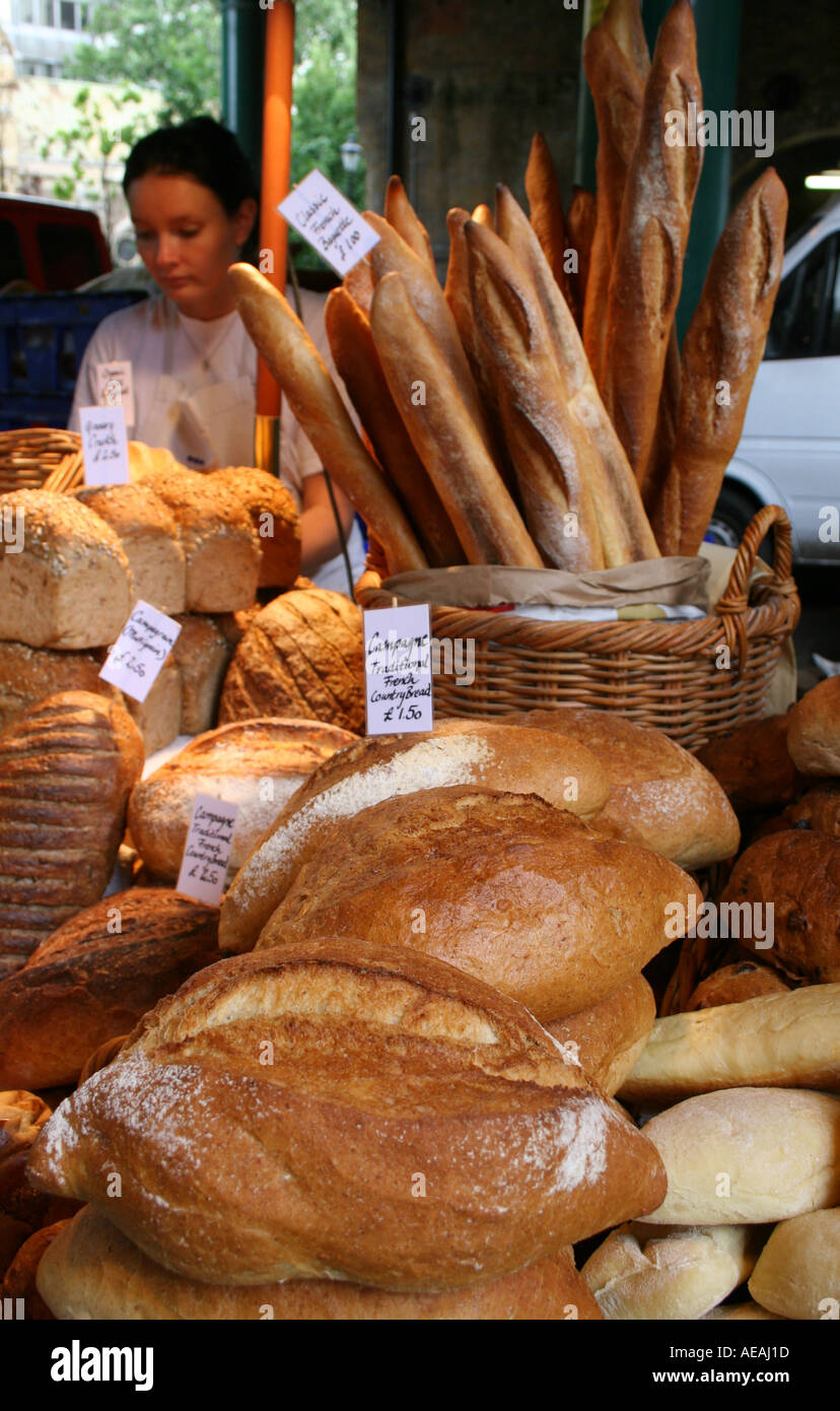 Bread Stall at Borough Market London Stock Photo - Alamy
