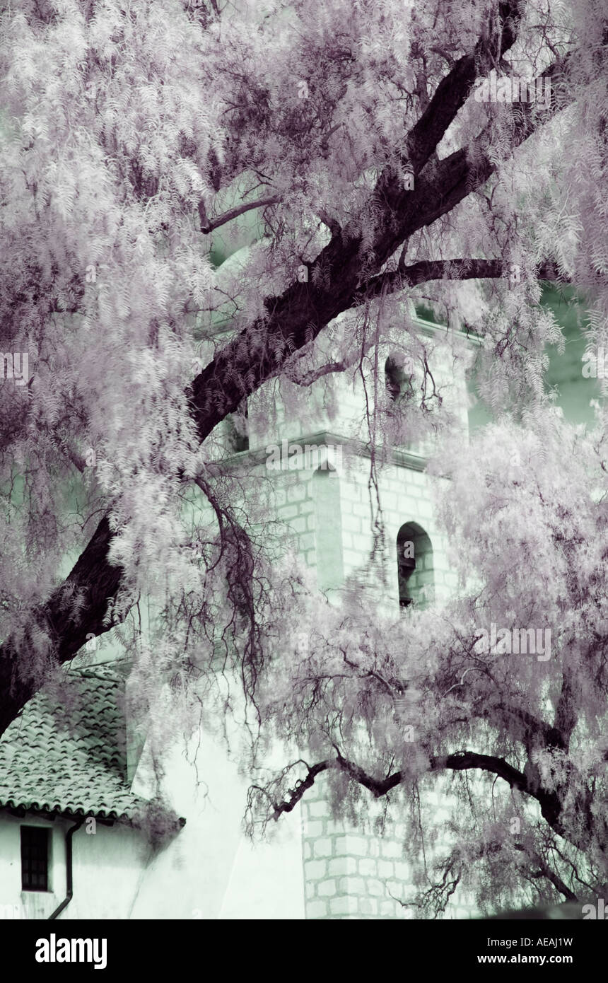 Infrared Santa Barbara Mission Stock Photo - Alamy