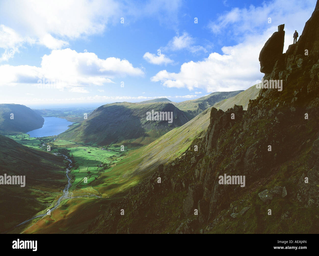 Thse Sphynx Rock on Great Gable above Wasdale, Lake district, UK Stock ...