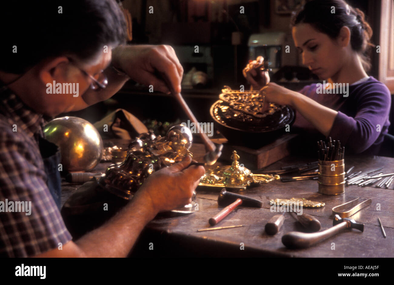 Silversmiths at work in Buenos Aires Argentina s oldest Silversmith ...