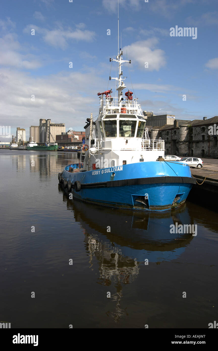Tugboat, Cork harbour Ireland Stock Photo - Alamy