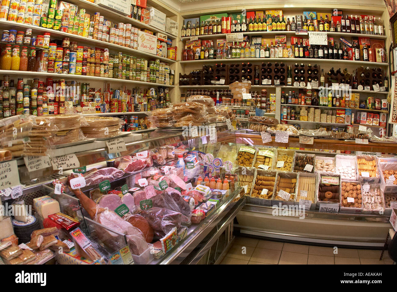Store in Madrid Spain Stock Photo - Alamy