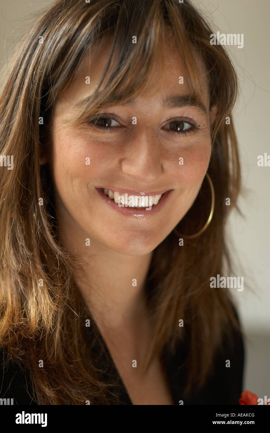 Woman smiling Spain Stock Photo - Alamy
