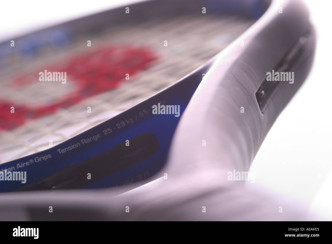 Tennis racket close up Stock Photo - Alamy