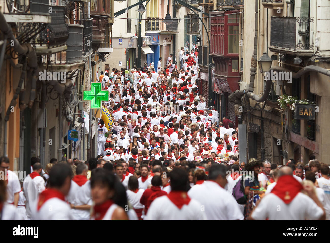 Fiesta de San Fermin Pamplona Spain Stock Photo - Alamy