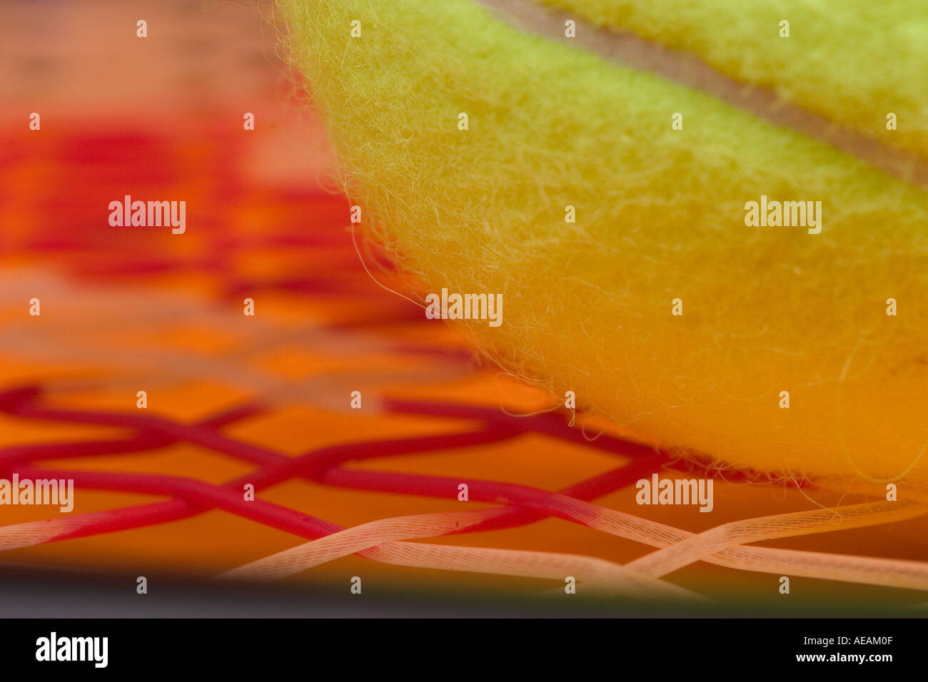 Tennis racket and ball close up Stock Photo - Alamy
