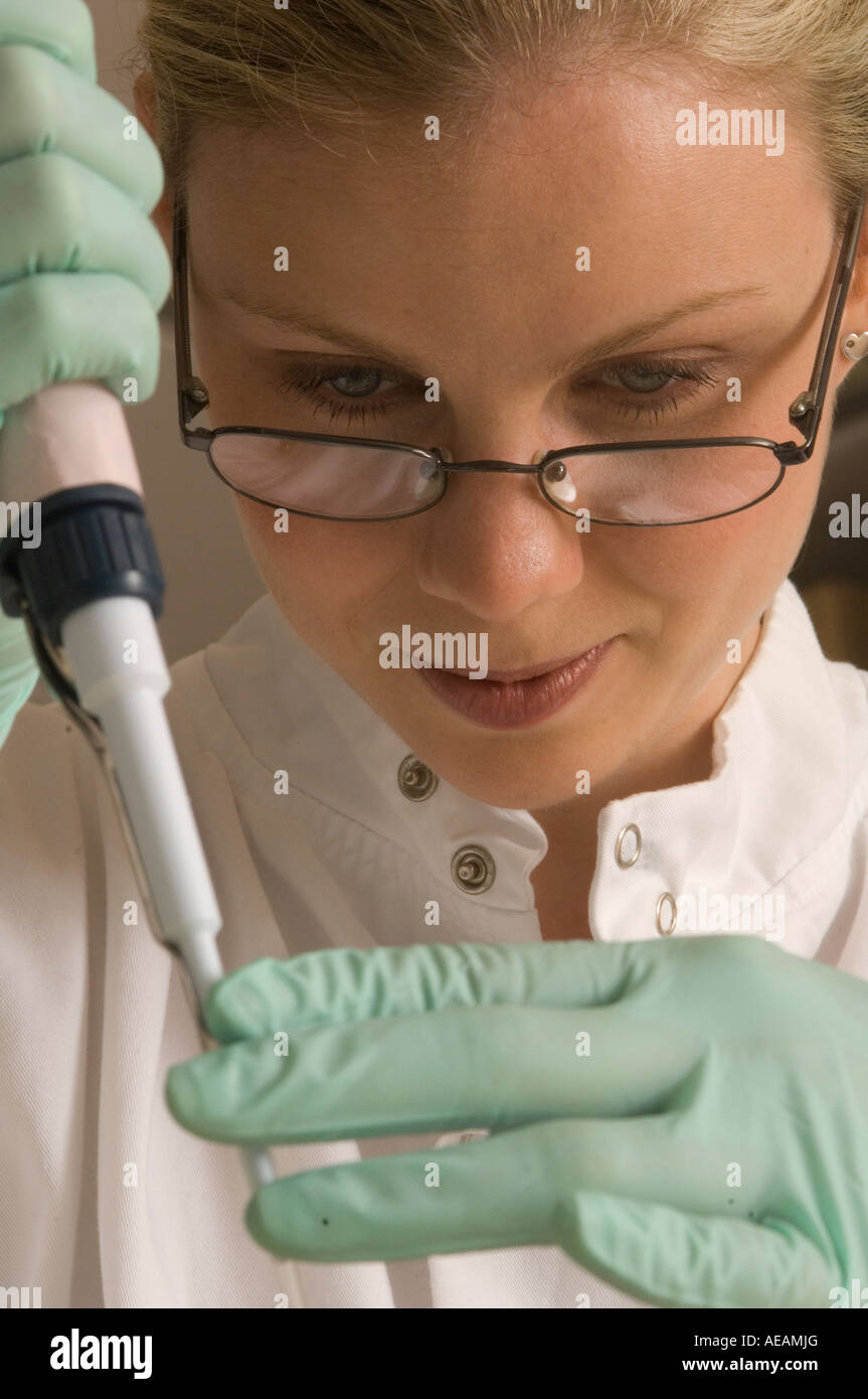 Apparatus in the lab ready for research , pippetting is necessary Stock ...