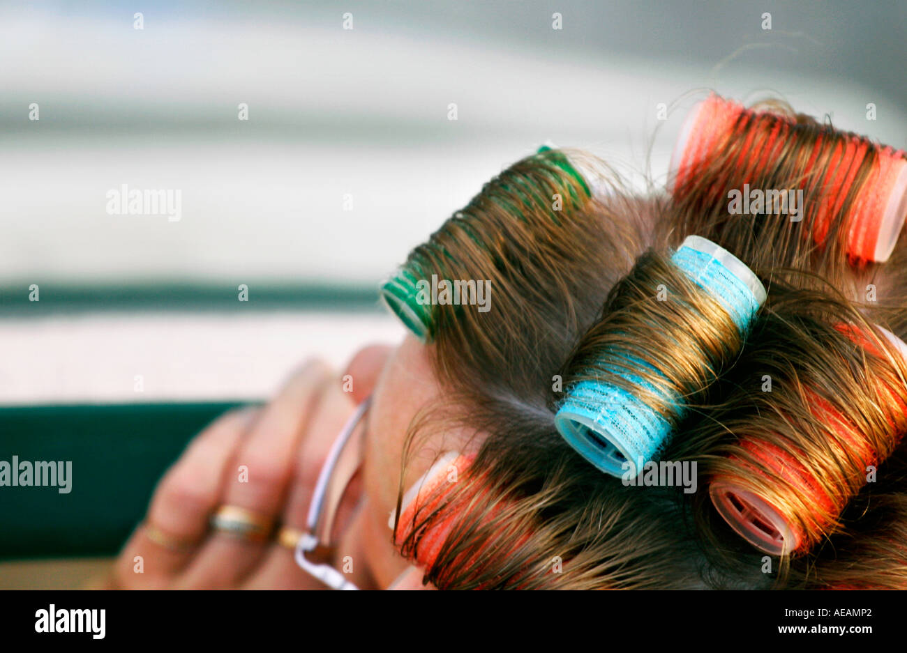 hair rollers above Stock Photo - Alamy