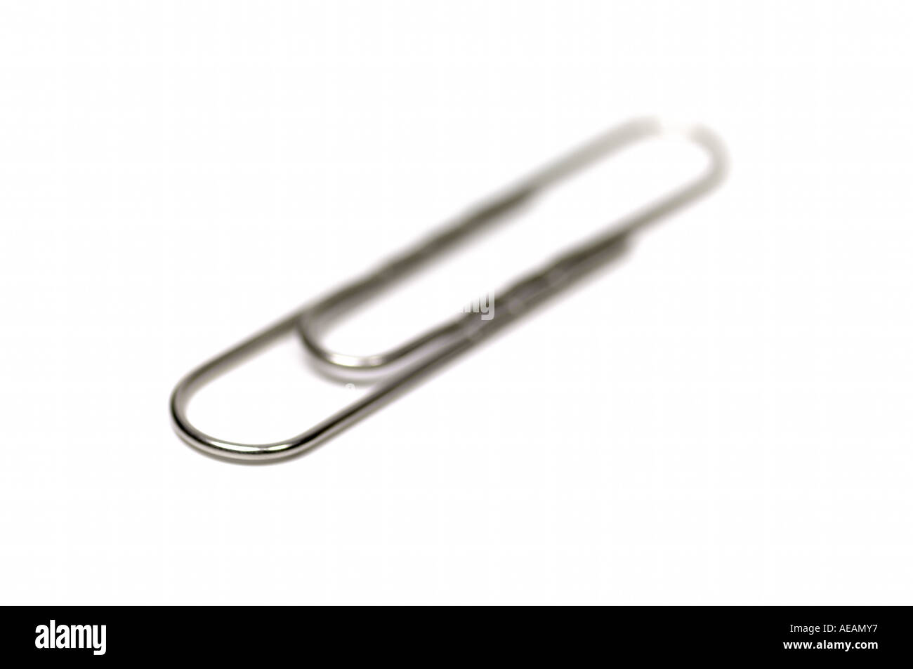 Silver paper clip on hi-res stock photography and images - Alamy