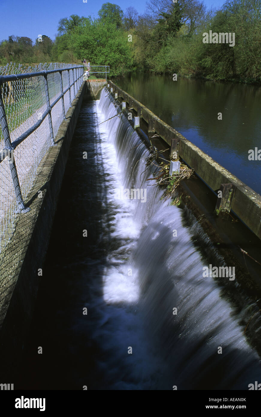 Weir on the Grand Union Canal near Watford, Hertfordshire UK Stock ...