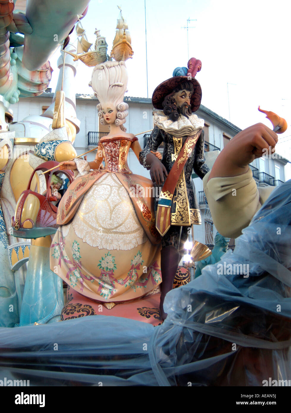 Group of "Ninots". Las Fallas. Valencia. Spain Stock Photo - Alamy