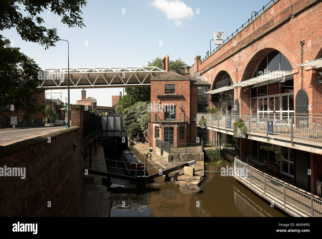 Deansgate locks in Manchester UK Stock Photo - Alamy