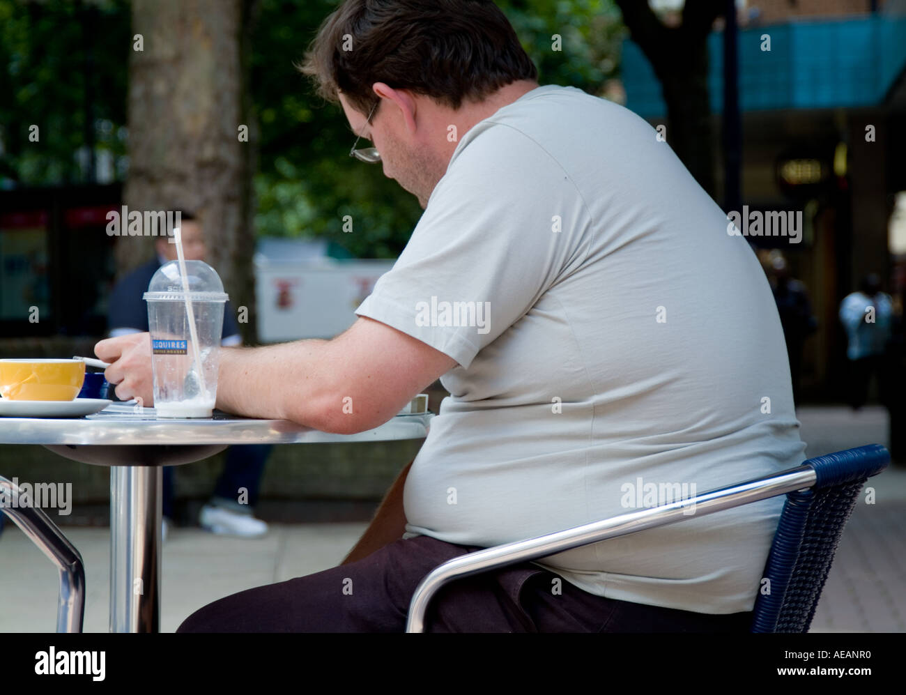 Obese male outside hi-res stock photography and images - Alamy