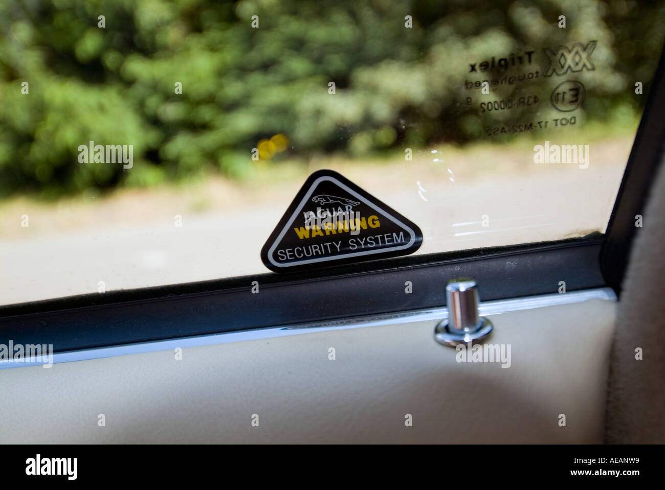 jaguar car security Stock Photo - Alamy